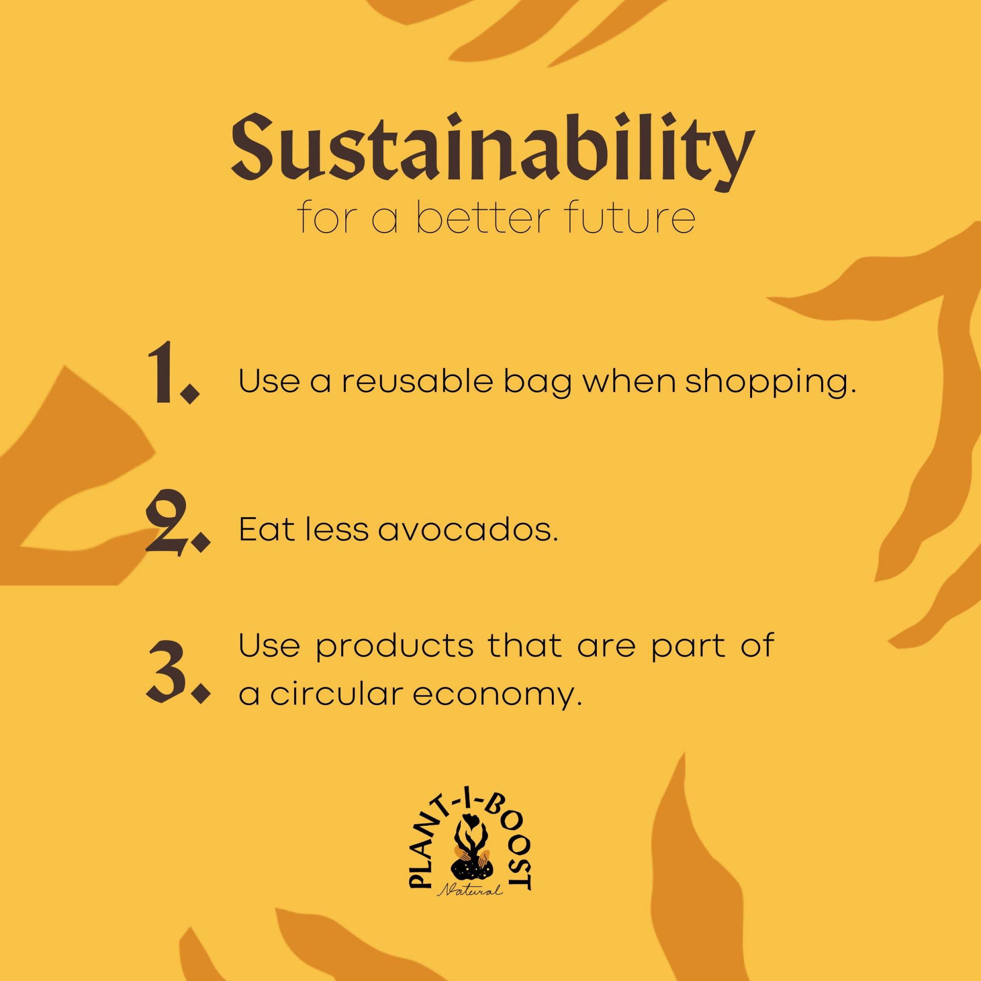 3 Small Things to be More Sustainable - PLANT-I-BOOST
